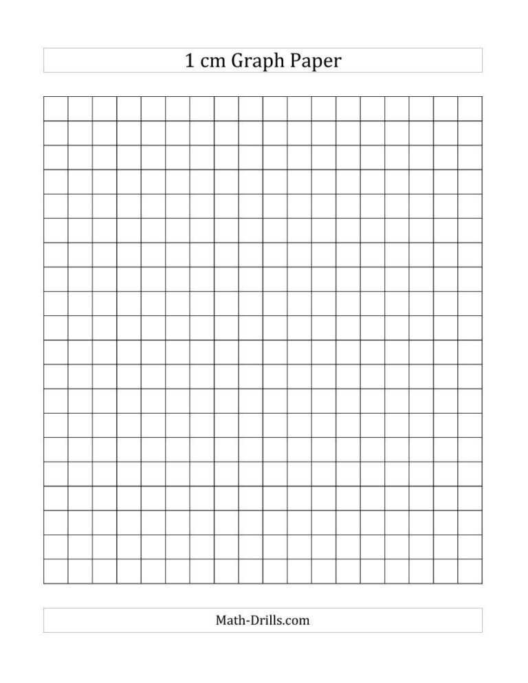 1 Cm Graph Paper (All) | School | Printable Graph Paper within 1 Cm ...