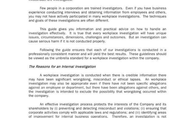 10+ Workplace Investigation Report Examples - Pdf | Examples intended ...