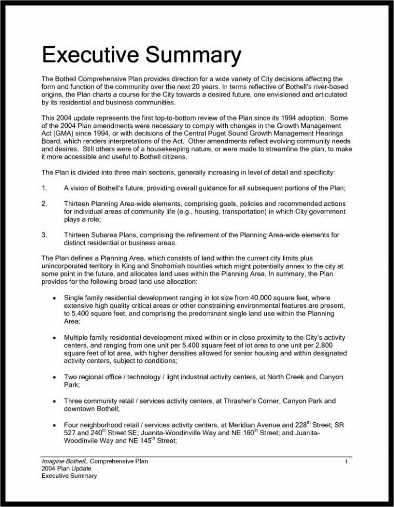 13 Example Of Executive Summary For A Report Vigamassi Regarding 