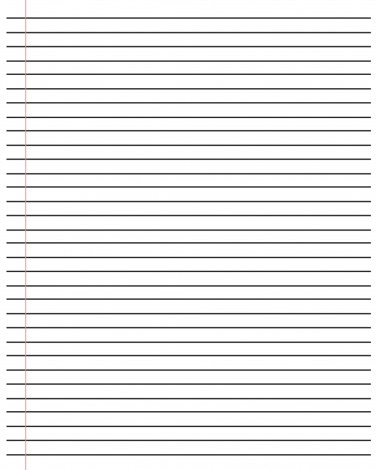 20+ Free Printable Blank Lined Paper Template In Pdf & Word within ...
