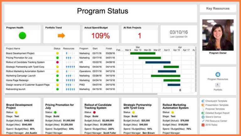 5+ Multiple Project Status Report Template | Progress Report within ...