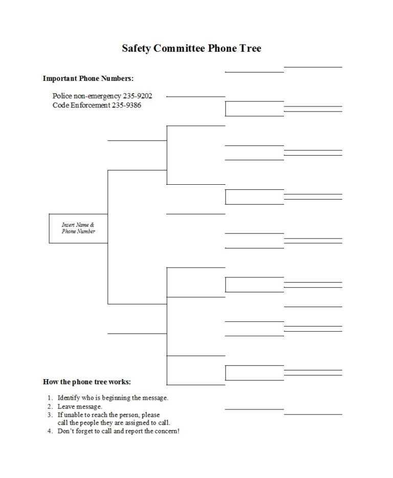 50 Free Phone Tree Templates (Ms Word & Excel) ᐅ Template Lab with ...