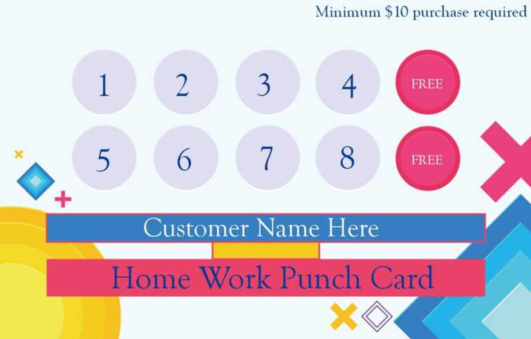 50+ Punch Card Templates – For Every Business (Boost pertaining to ...