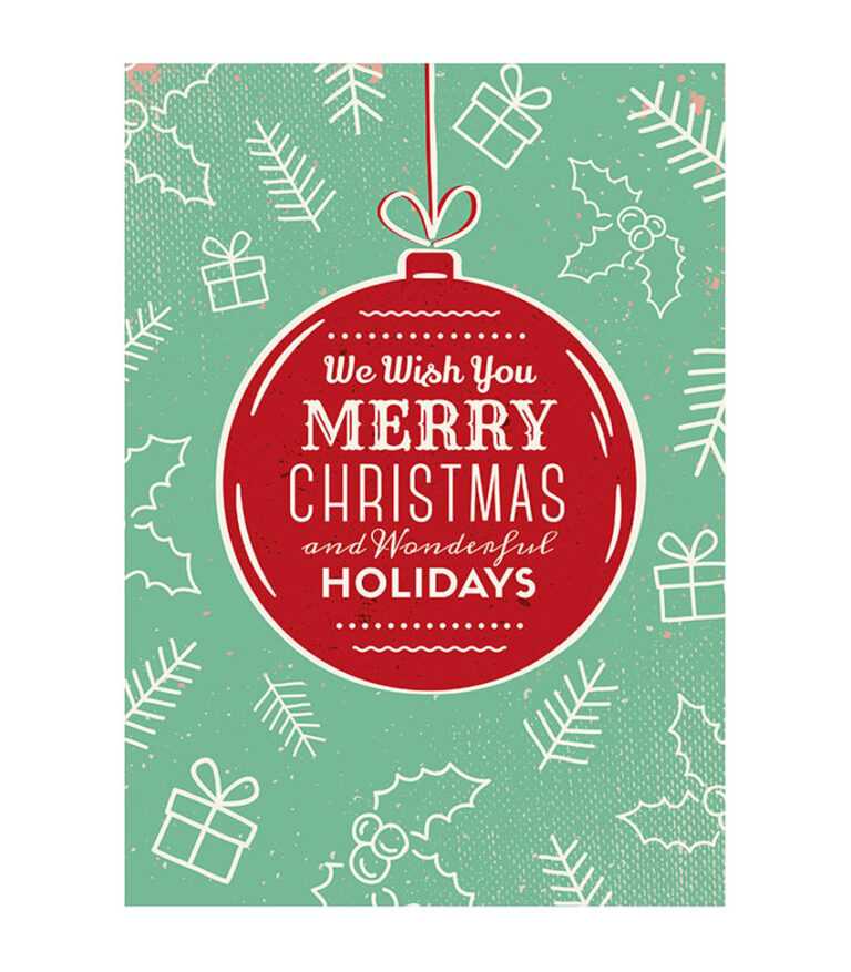 50+ Stylish Festive Christmas Greetings Card Templates throughout Adobe ...