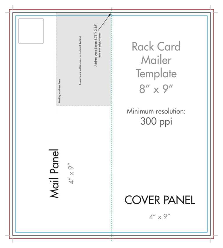 8" X 9" Rack Brochure Template (Half Fold) – U.s. Press intended for 4 ...