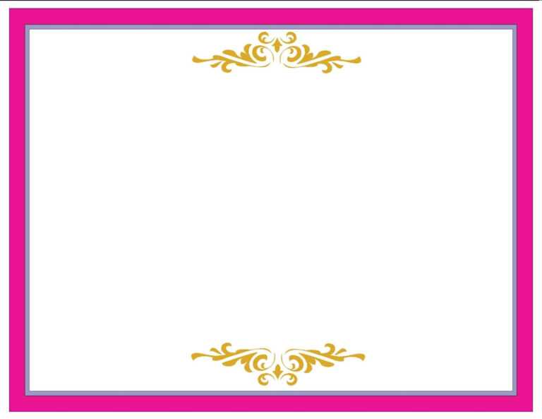 A Collection Of Free Certificate Borders And Templates intended for ...