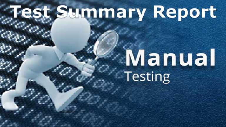 A Sample Test Summary Report – Software Testing with Test Closure ...