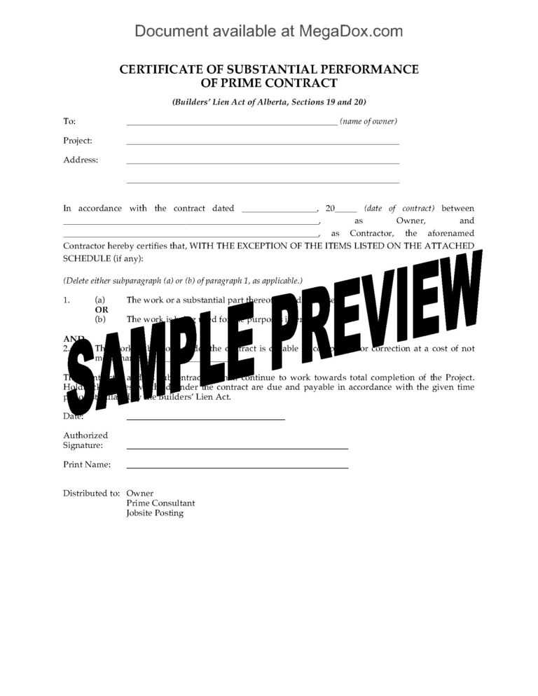 Certificate Of Substantial Completion Template – Xfanzexpo.com