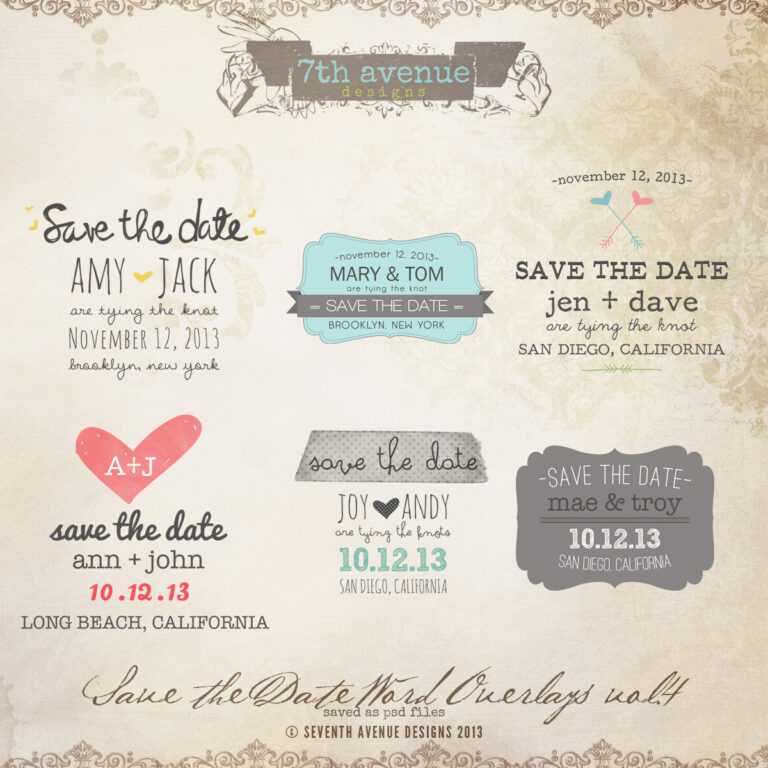 Save The Date Printable Template For Microsoft Word – Carla with Save ...