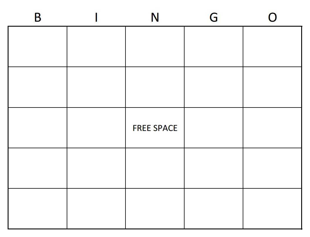 Bingo Card Template | Bingo Card Creator » Template Haven for Blank ...