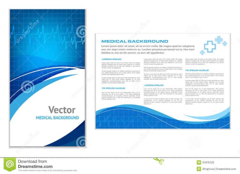 Blue Abstract Medical Background Stock Vector – Illustration intended ...