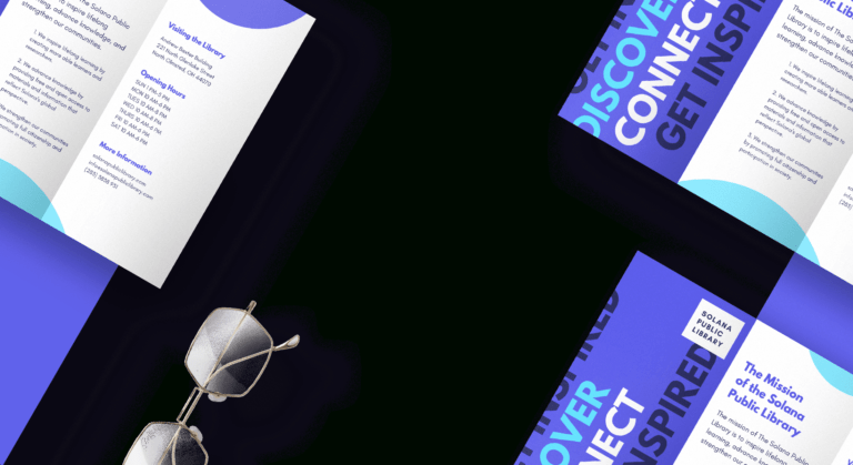 Brochure Size Guide – Canva's Design Wiki with One Sided Brochure ...