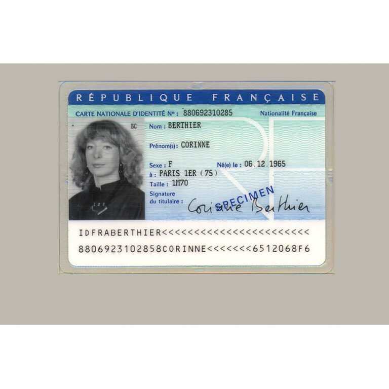 French Id Card Template – Xfanzexpo.com