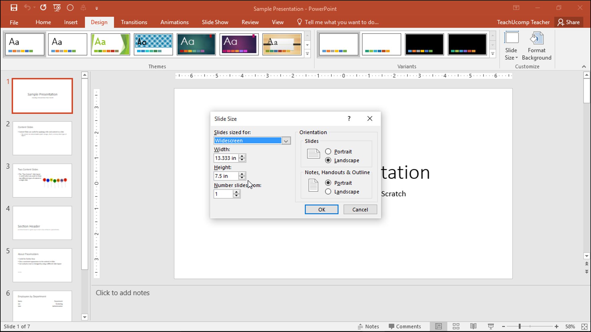 Change The Size Of Slides In Powerpoint Instructions With Powerpoint