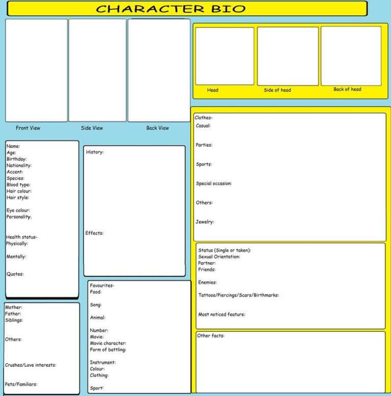 6+ Bio Data Forms – Word Templates in Free Bio Template Fill In Blank ...