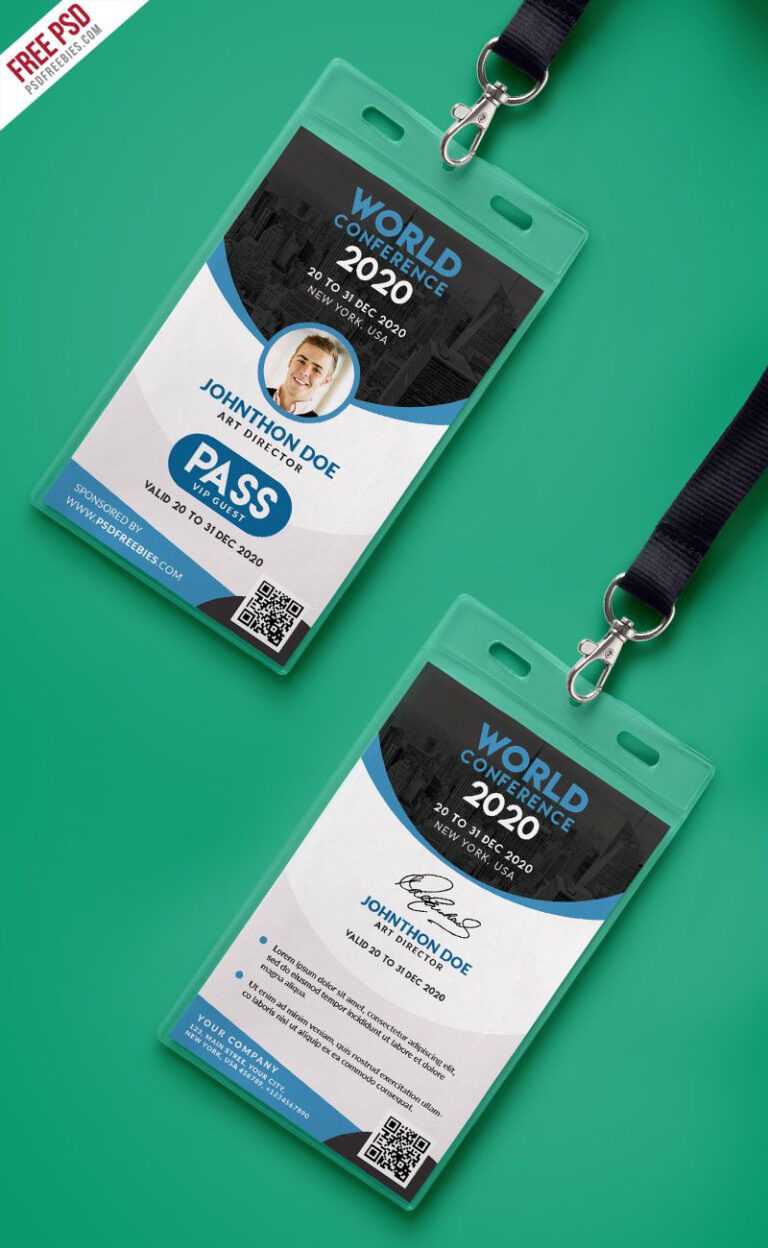 Conference Id Card Template – Xfanzexpo.com