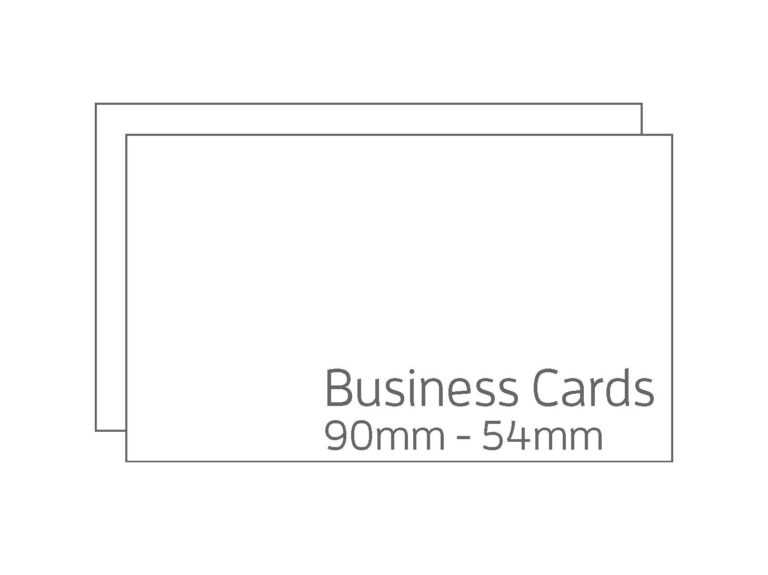 Custom Design Business Card Template 90Mm X 50Mm Design with Custom ...