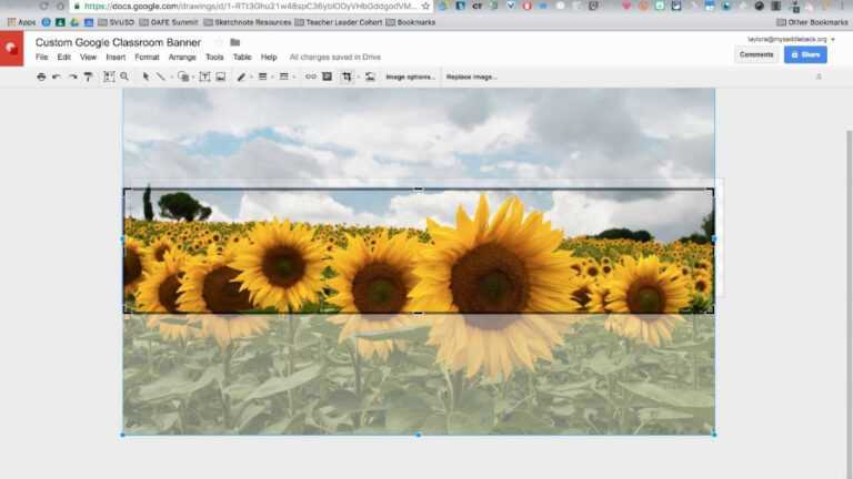 Custom Google Classroom Banner Using Google Drawings inside Classroom ...