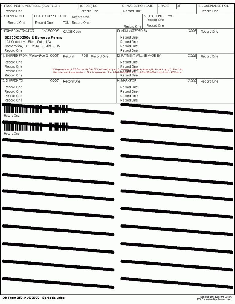 Dd Form 2501 Courier Card 2507 Nsn 250 Authorization 2500 inside Dd ...