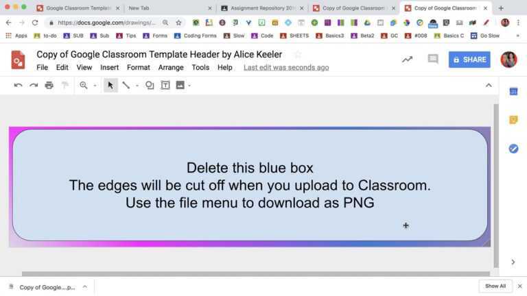 Design A Custom Google Classroom Header with regard to Classroom Banner ...