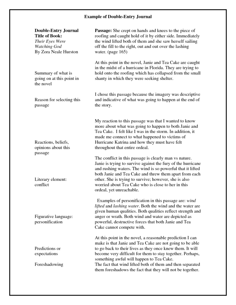 Double Entry Journals Examples – Google Search | Reading regarding ...