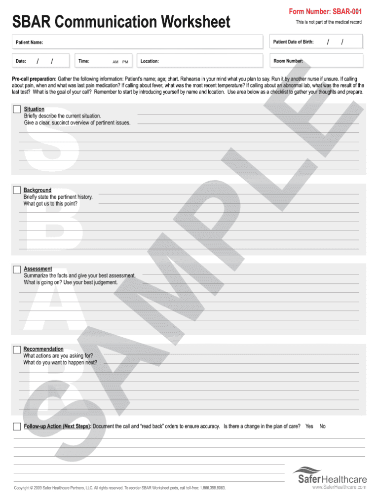 Example Of Filled Sbar Form – Fill Online, Printable for Sbar Template ...