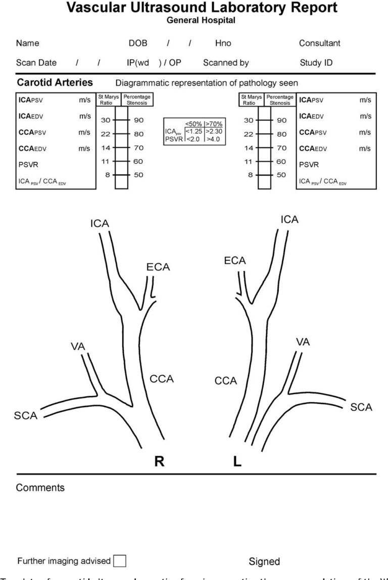 Figure 12 From Joint Recommendations For Reporting Carotid within ...