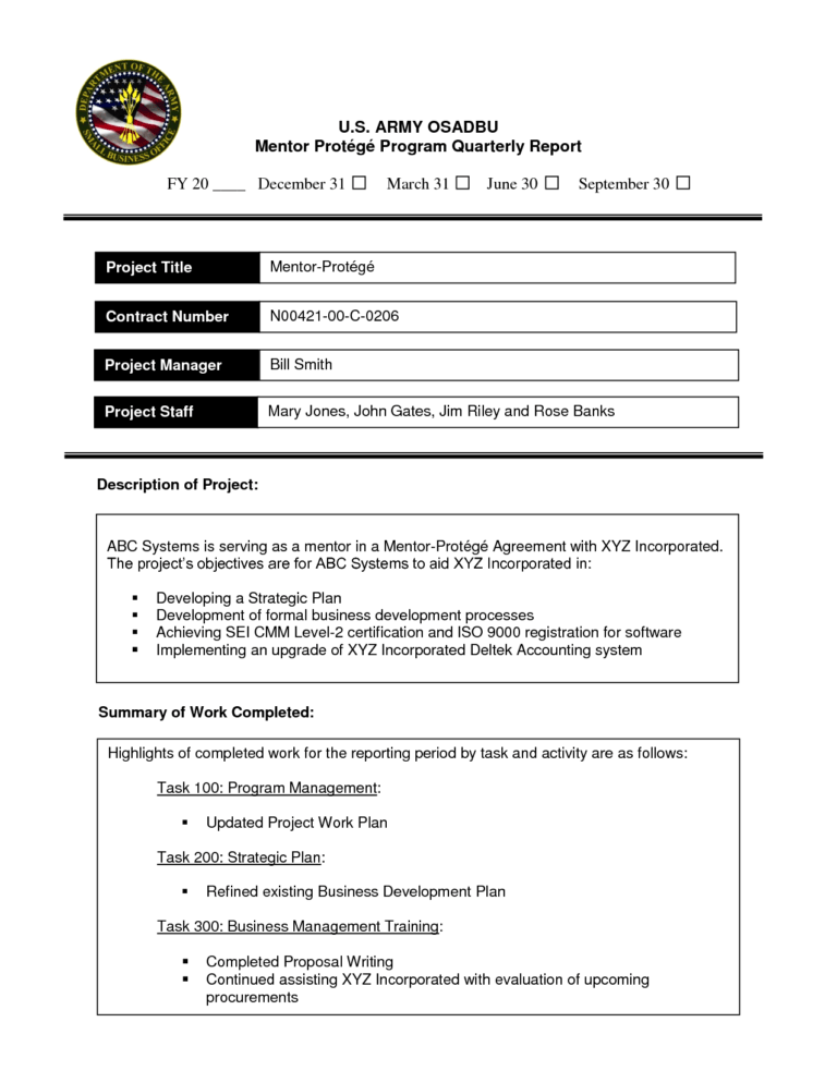 Financial Analysis Report Sample Format With Monthly Plus throughout ...