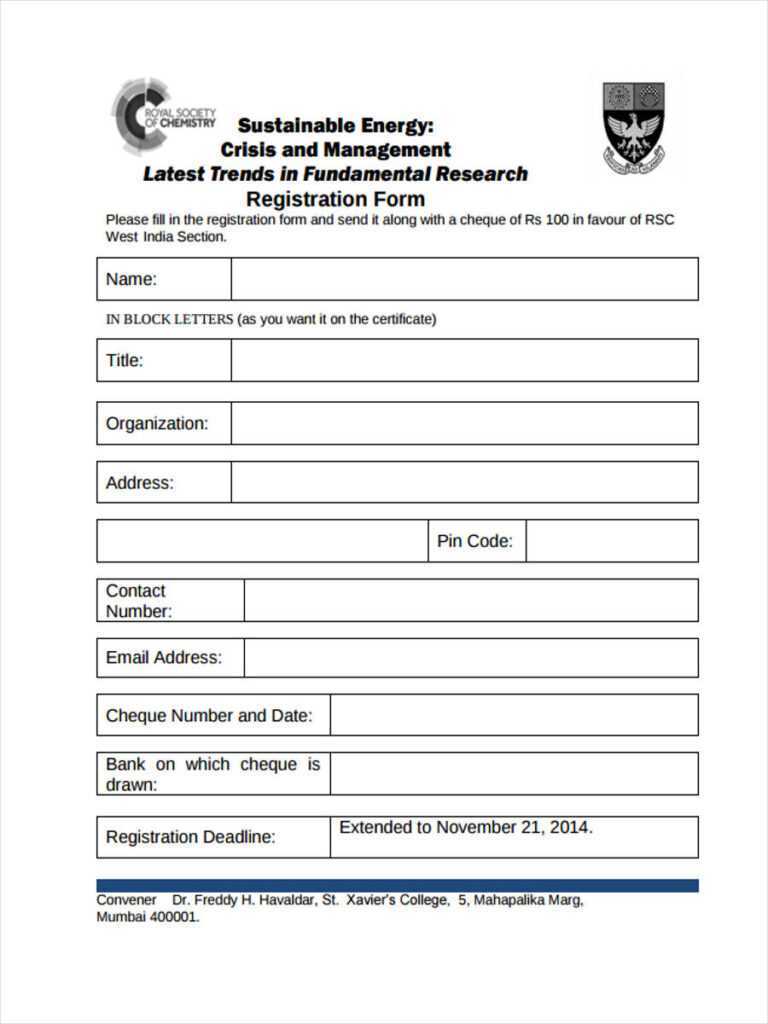 Free 9+ Workshop Registration Forms In Sample, Example, Format Inside ...