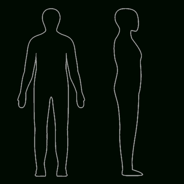 Free Human Body Outline Printable, Download Free Clip Art throughout ...
