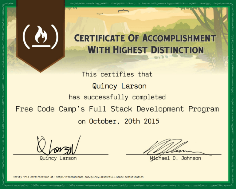 Free Code Camp Full Stack Development Certification for Boot Camp ...