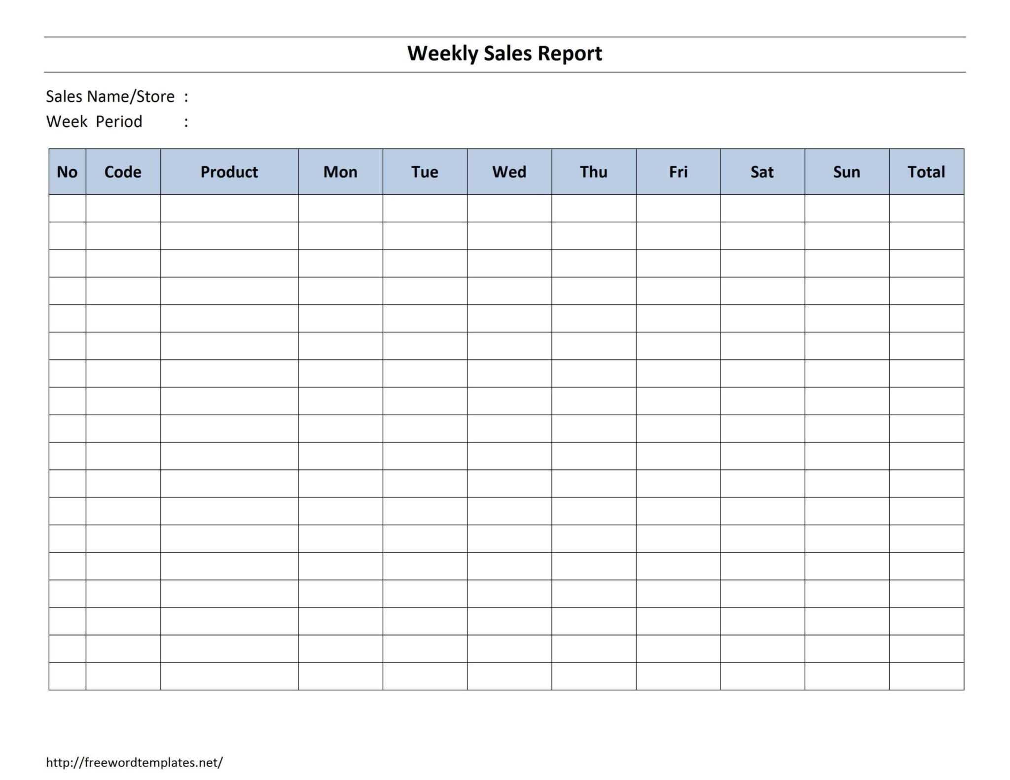 Daily Sales Tracker Excel Template Daily Sales Tracker Excel Template