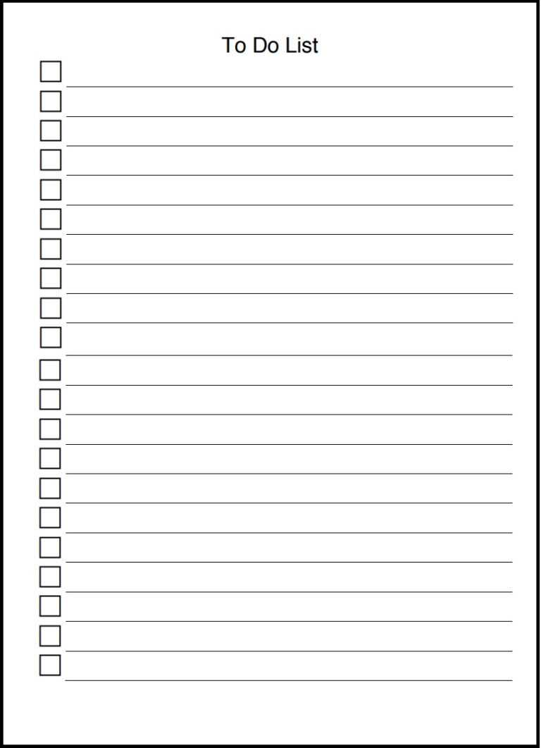 Free Printable To Do List Templates | Latest Calendar pertaining to ...