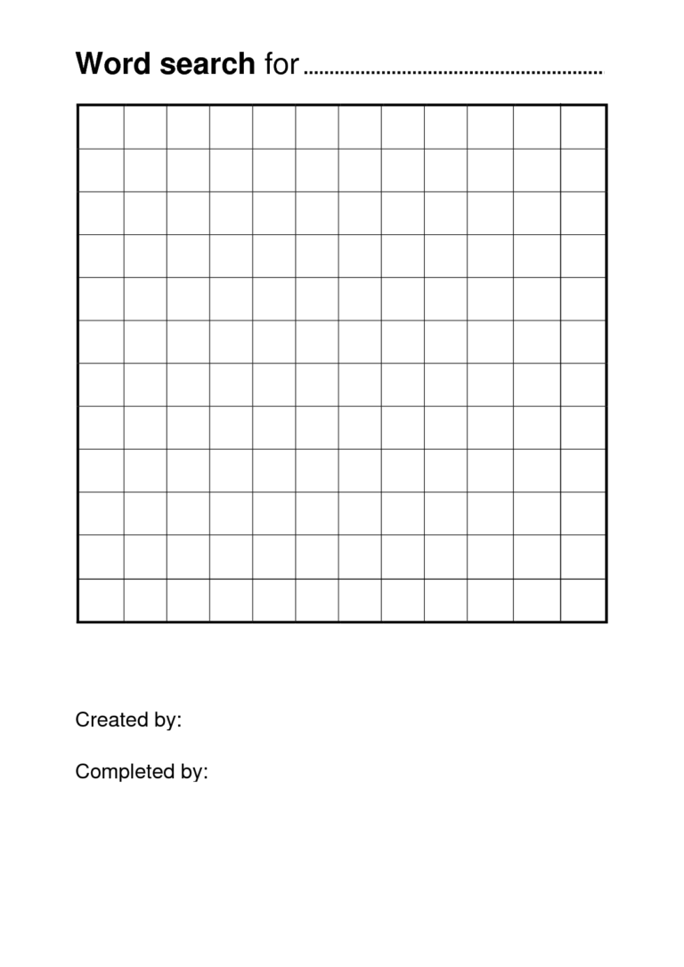 Free Printable Word Search Puzzle Templates | Pisanie | Free pertaining ...