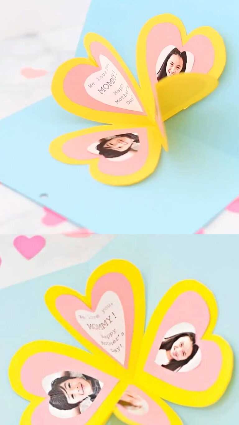 Get The Free Template To Make This Easy Heart Pop Up Card [Video ...