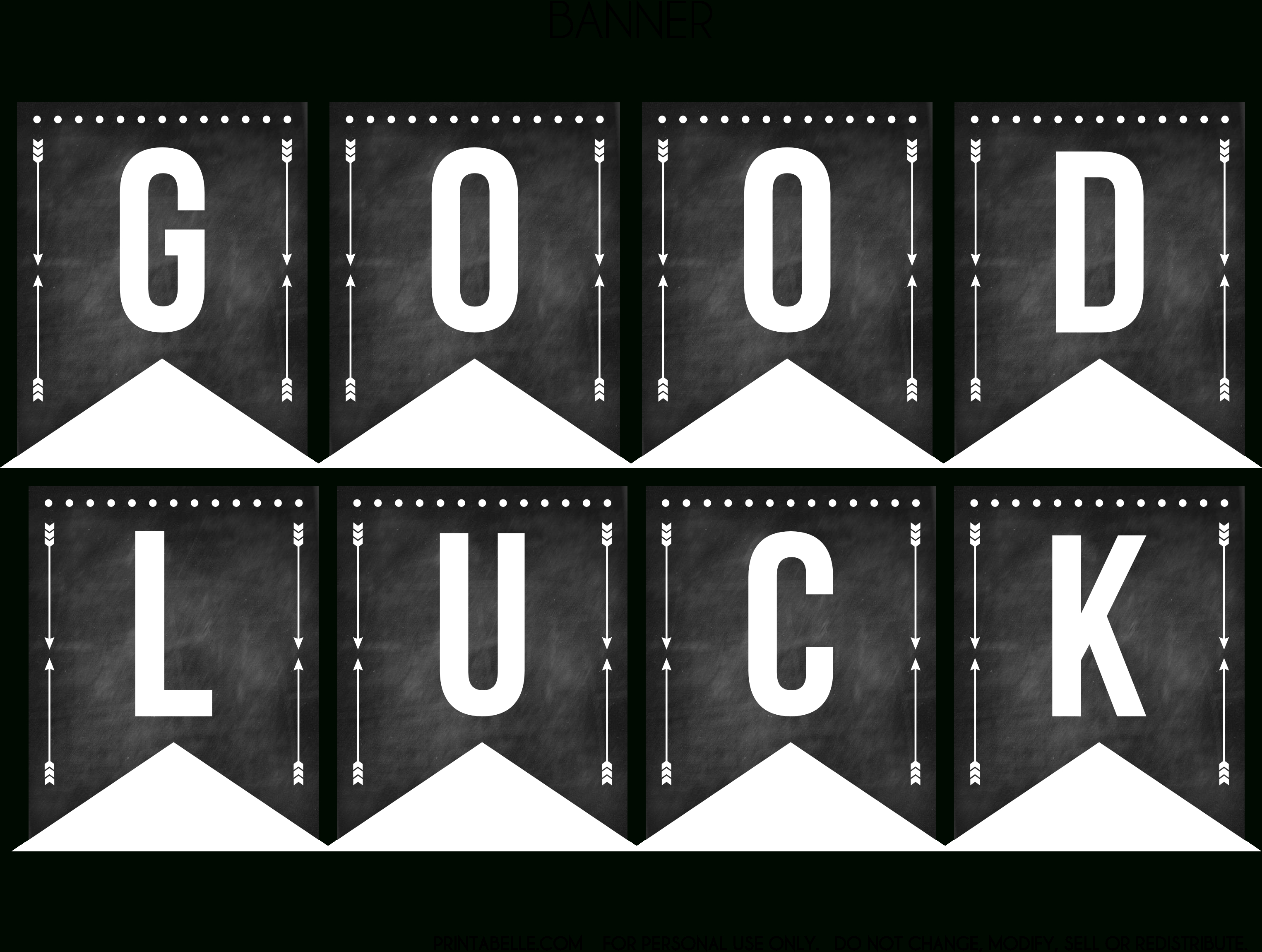 Good Luck Banner Template Best Template Examples within Good Luck ...