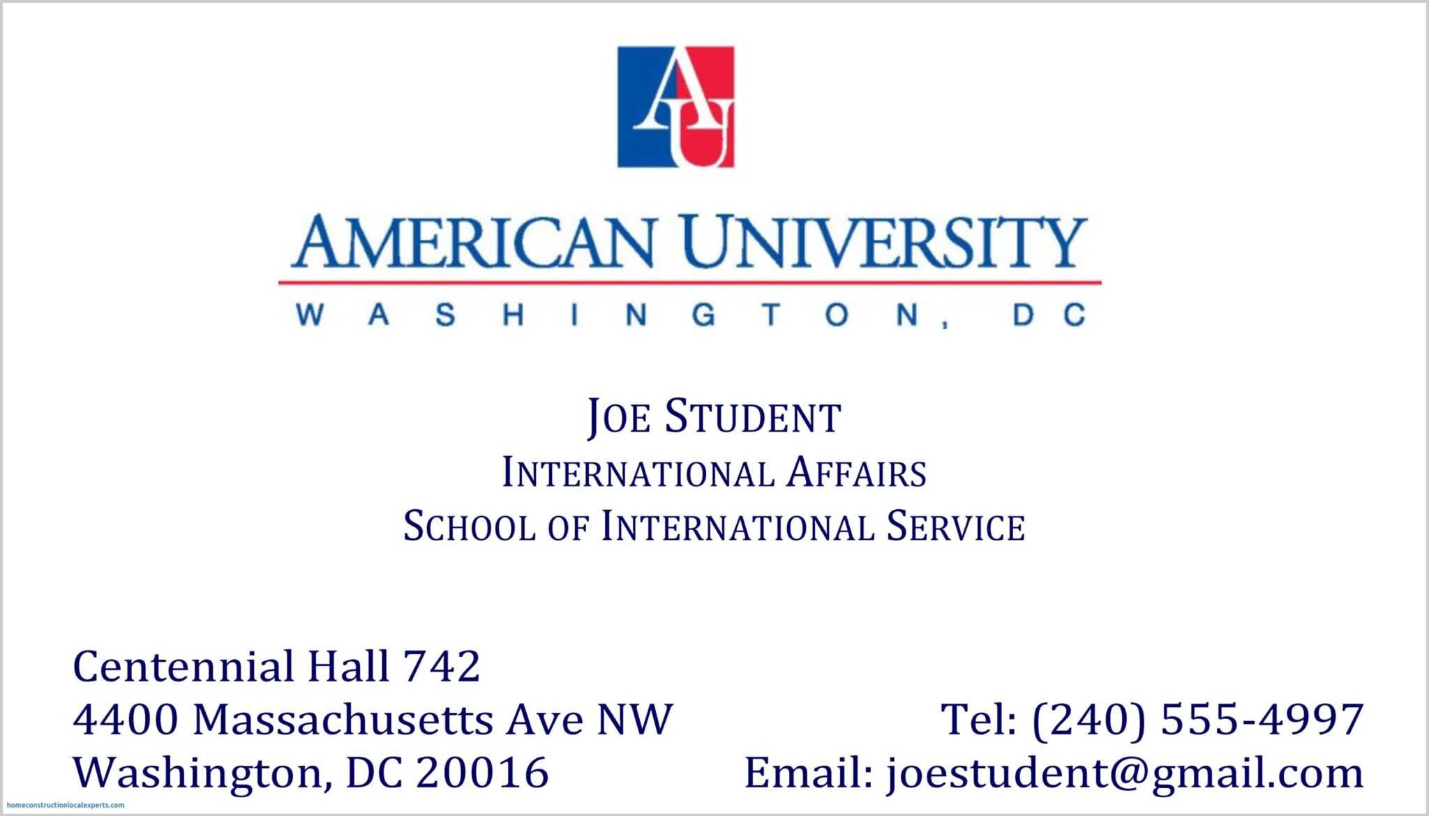 Graduate Business Cards Letters Student Card Example New for Graduate ...