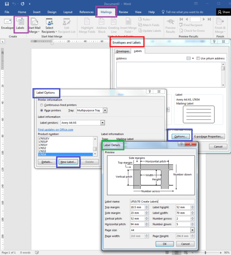 How To – How To Create Your Own Label Templates In Word regarding How ...