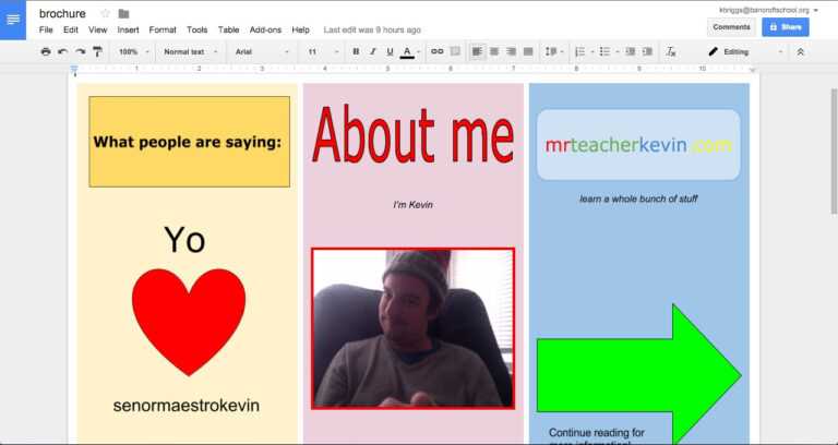 How To Make A Brochure In Google Docs inside Google Drive Brochure ...