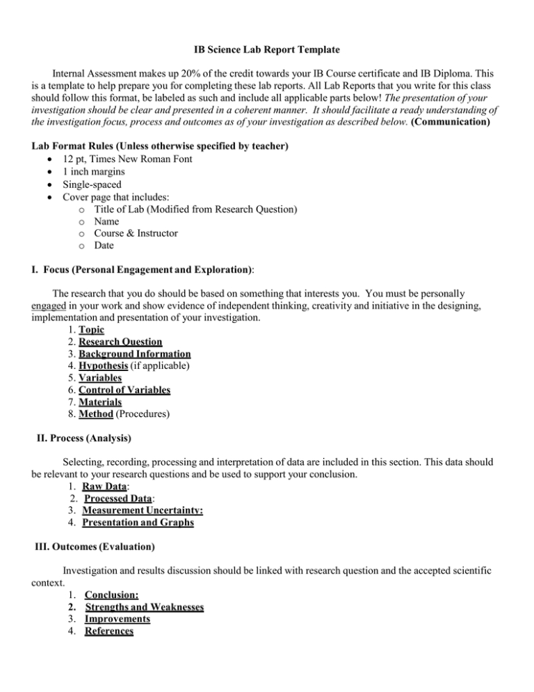Ib Lab Report Template Ib Science Lab Report Template 2016 with regard ... Ib Lab Report Template Ib Science Lab Report Template 2016 with regard ...
