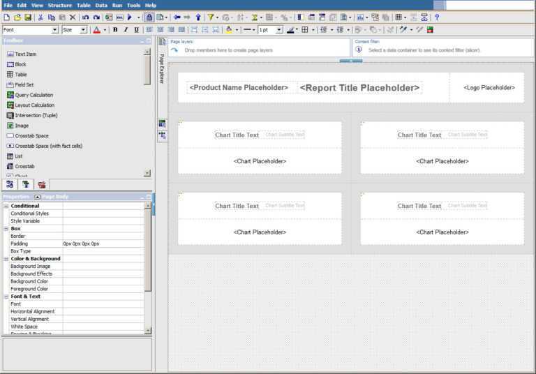 Cognos Report Design Document Template – Xfanzexpo.com