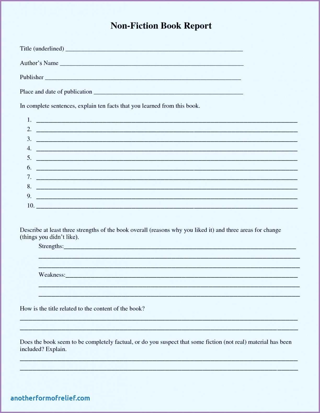 Image Result For Biography Book Report Template 5Th Grade For Image Result For Biography Book Report Template 5Th Grade For