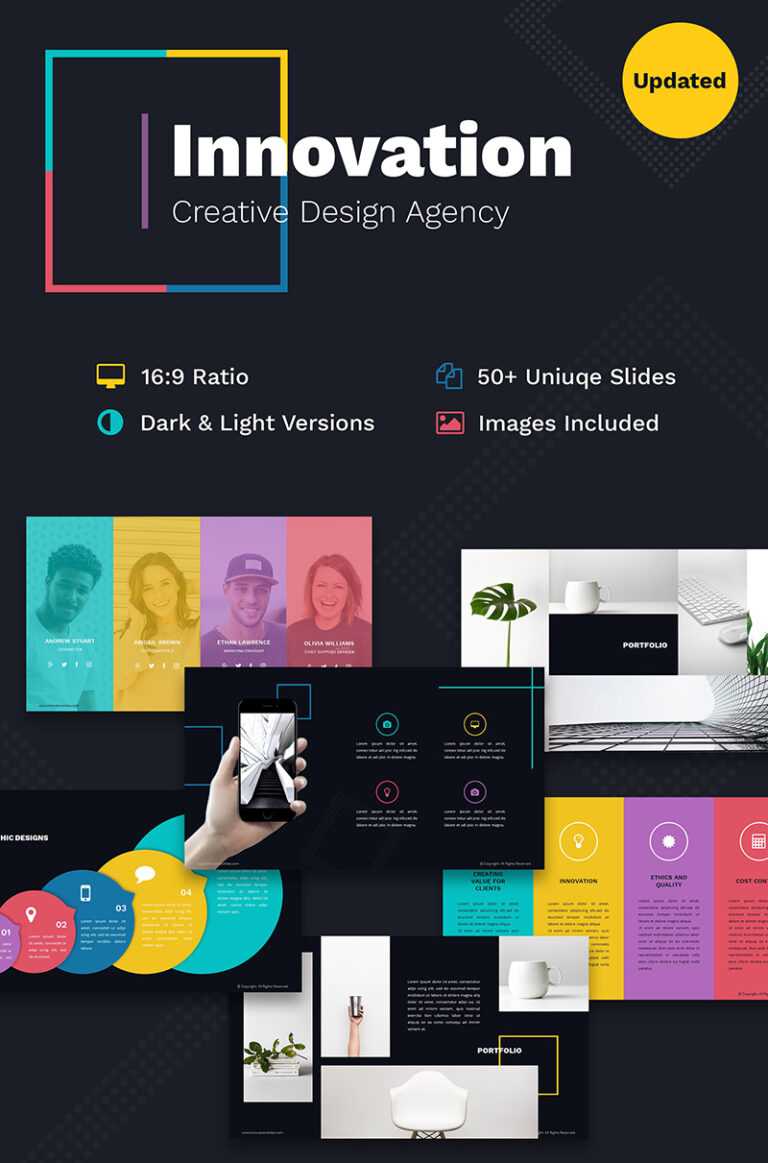 Innovation Creative Ppt For Design Agency Powerpoint Template for ...