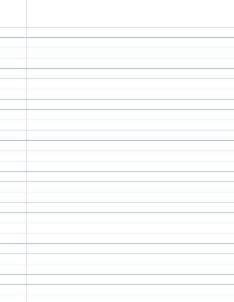 Line Paper Template For in Notebook Paper Template For Word – Xfanzexpo.com