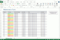 Maintenance Plan Template – Technical Writing Tools with Computer ...