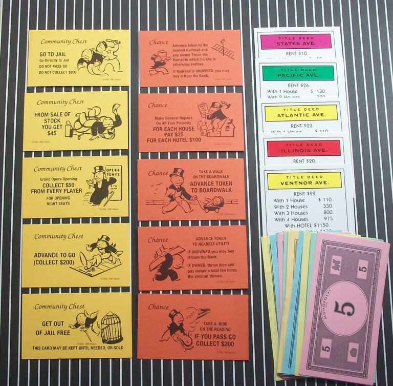 Details About Vintage Monopoly Chance And Community Chest in Monopoly ...