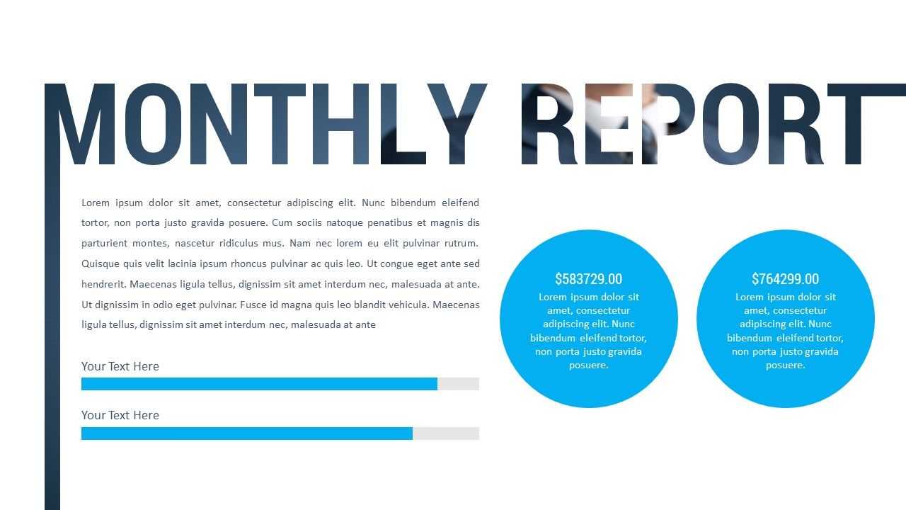 Monthly Report Powerpoint Presentation Our Top Rated With Regard To Monthly Report Powerpoint Presentation Our Top Rated With Regard To
