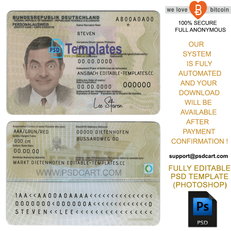Georgia Id Card Template | 11+ Template Ideas inside Georgia Id Card ...