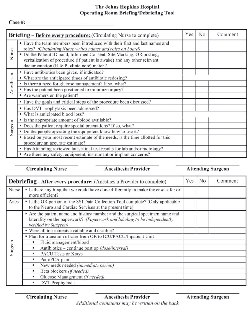 Original Briefing And Debriefing Form Download Scientific Pertaining 