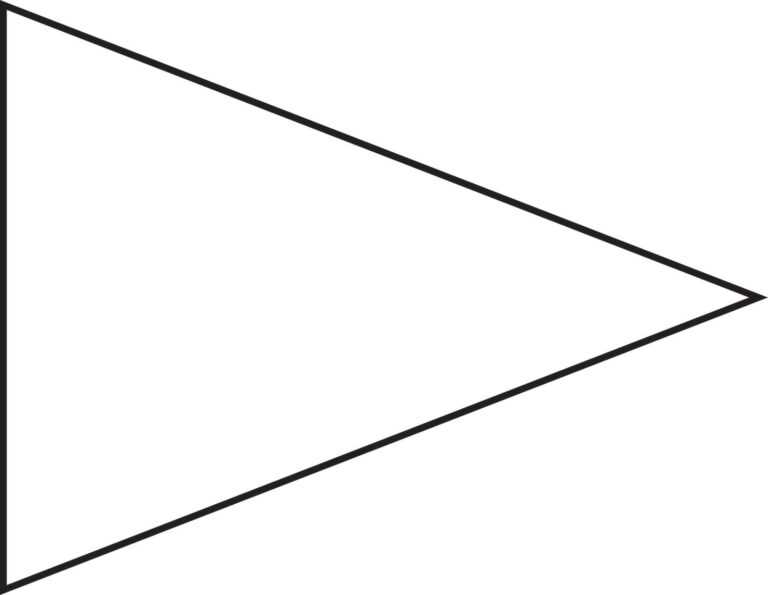 Pin Triangle Flag Outline Clip Art Vector Online Royalty throughout ...
